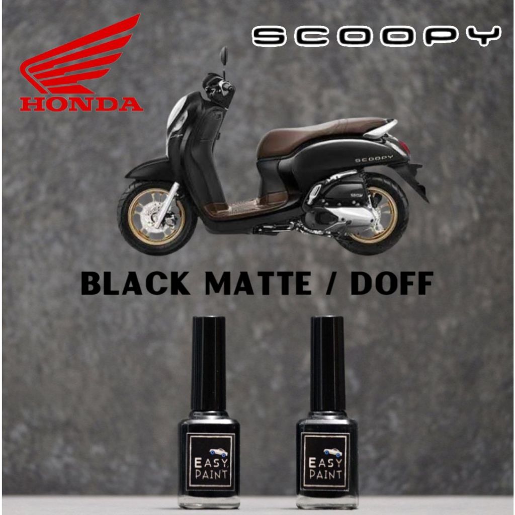 Jual Cat Oles Motor Black Metalic Matte Doff Honda Scoopy Hitam Metalik ...