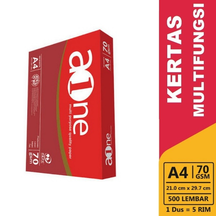 Jual KERTAS HVS A4 AONE 70 GSM | Shopee Indonesia