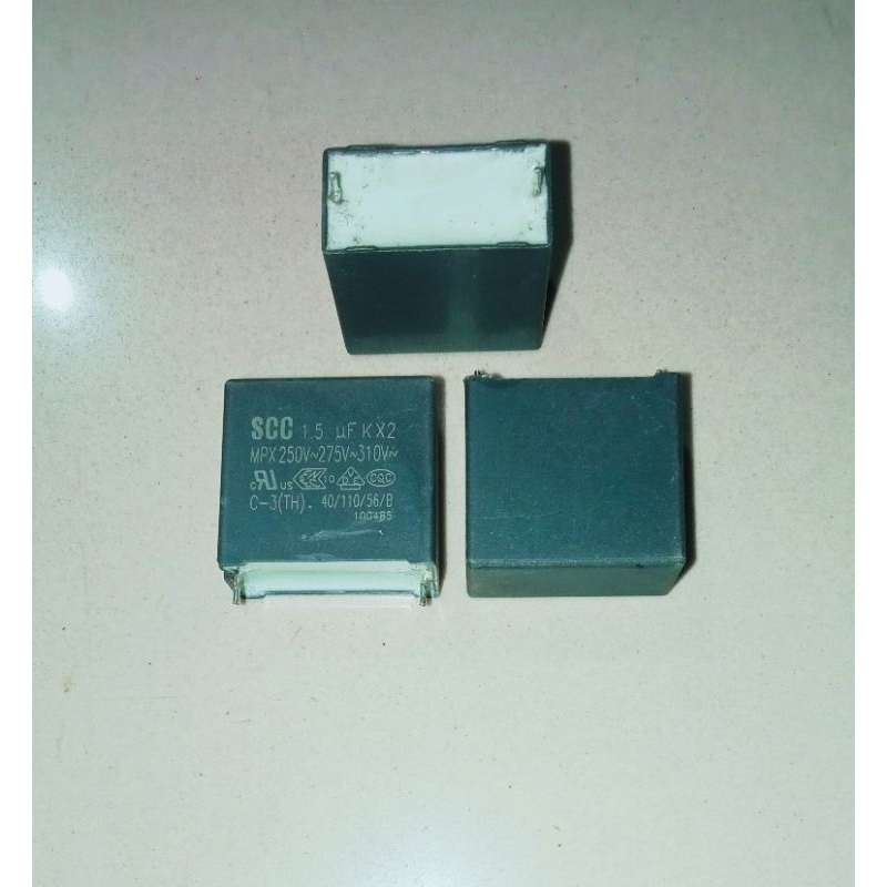 Jual kapasitor SCC 1.5 uF KX2 MPX L250V~275V~310V | Shopee Indonesia