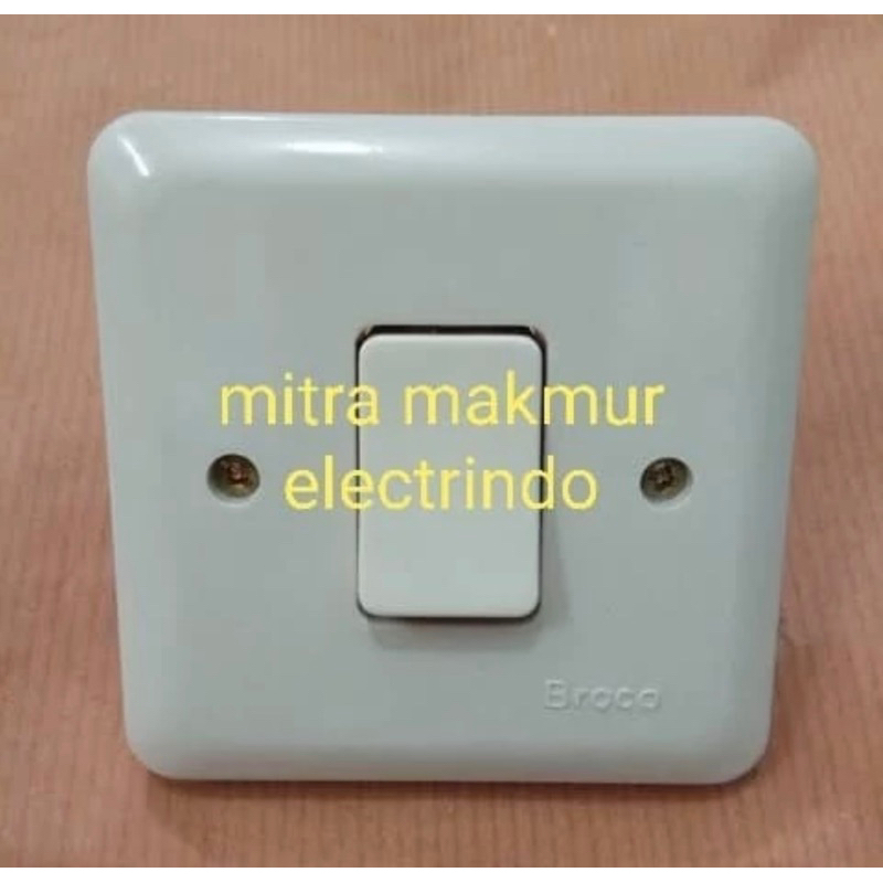 Jual saklar engkel tunggal single switch broco new gee inbow | Shopee ...