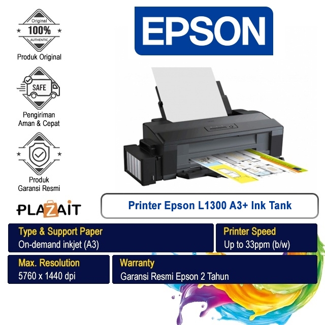 Jual Epson Printer L1300 A3+ Ink Tank Print Only | Shopee Indonesia