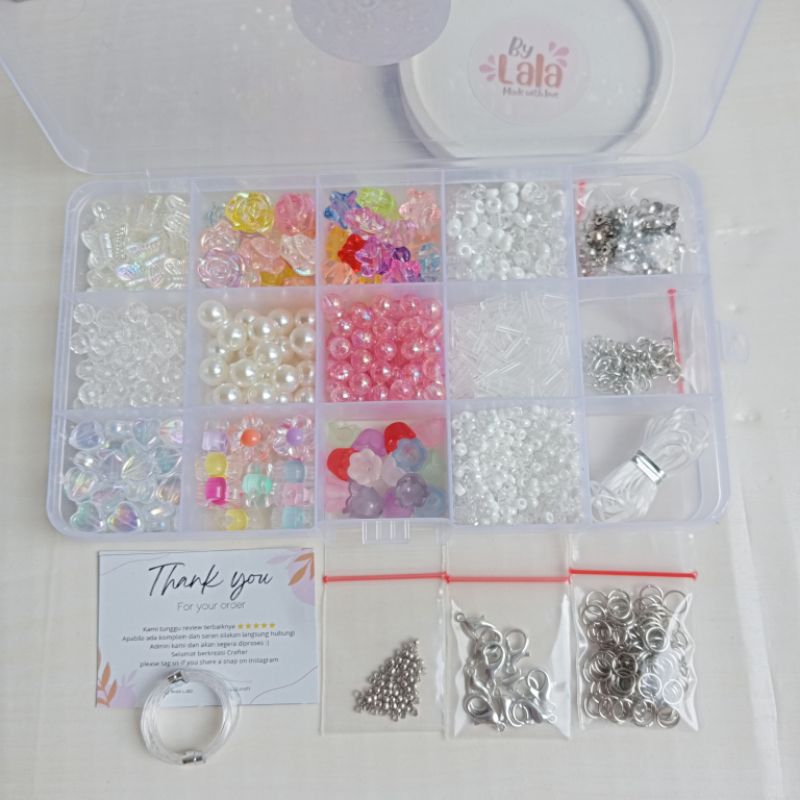 Jual Paket DIY starter kit meronce gelang aksesoris handmade | Shopee ...