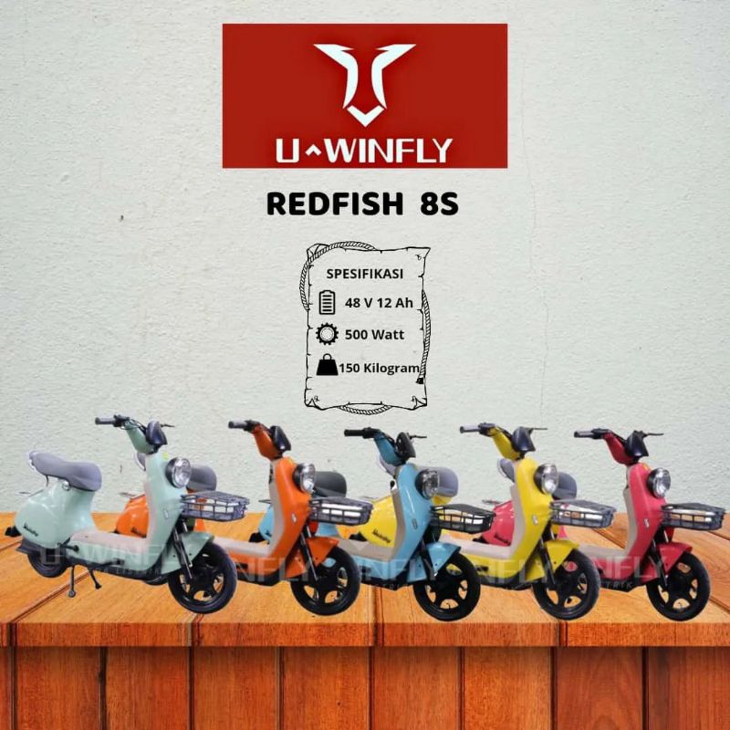 Jual R8S U WINFLY SEPEDA LISTRIK R8S 48V 12AH TERBARU UWINFLY R8S 12AH ...