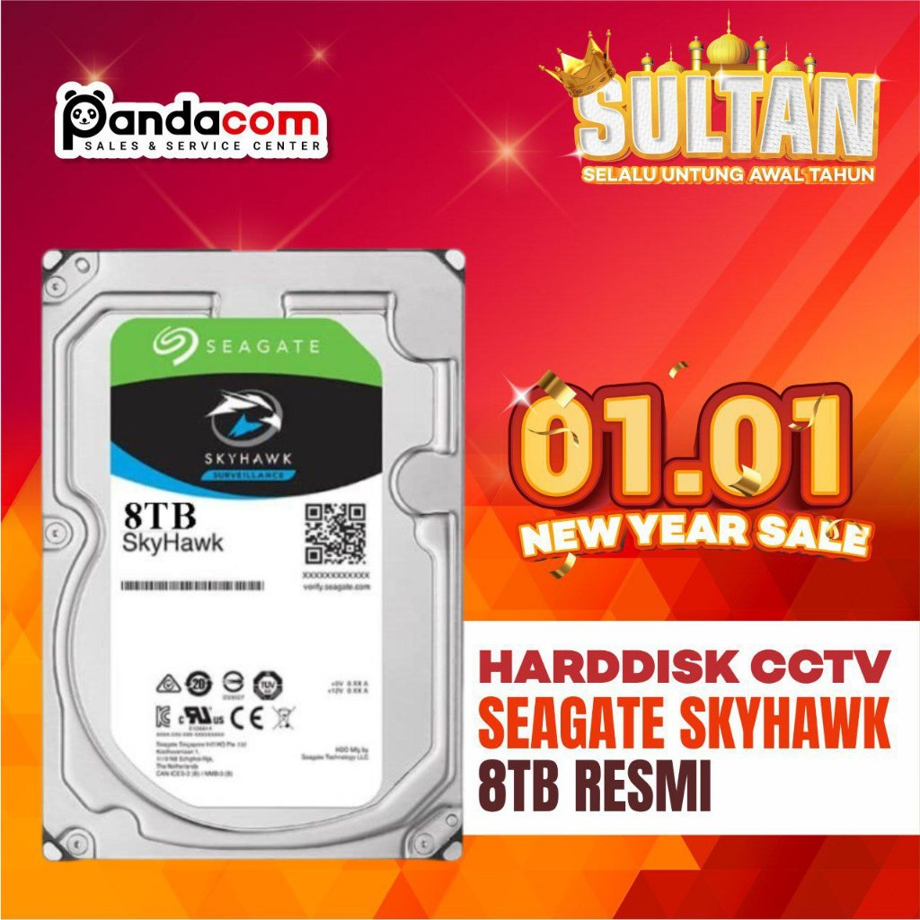 Jual HARDDISK CCTV SEAGATE SKYHAWK SURVEILANCE 8TB RESMI | Shopee Indonesia