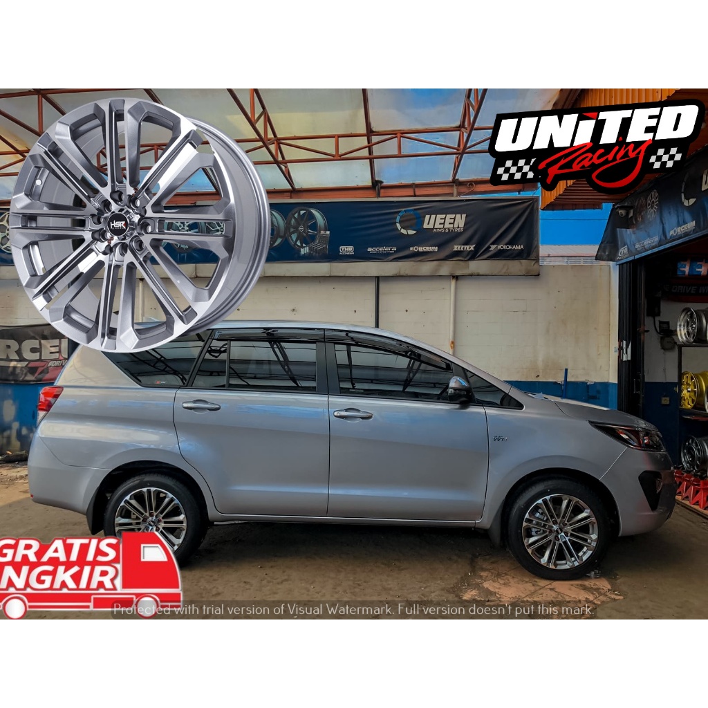 Jual VELG MOBIL RING 18 HSR ALKANI LUBANG 5X114,3 GREY POLLISH R18 MOBIL INNOVA REBORN ELEGANT ...