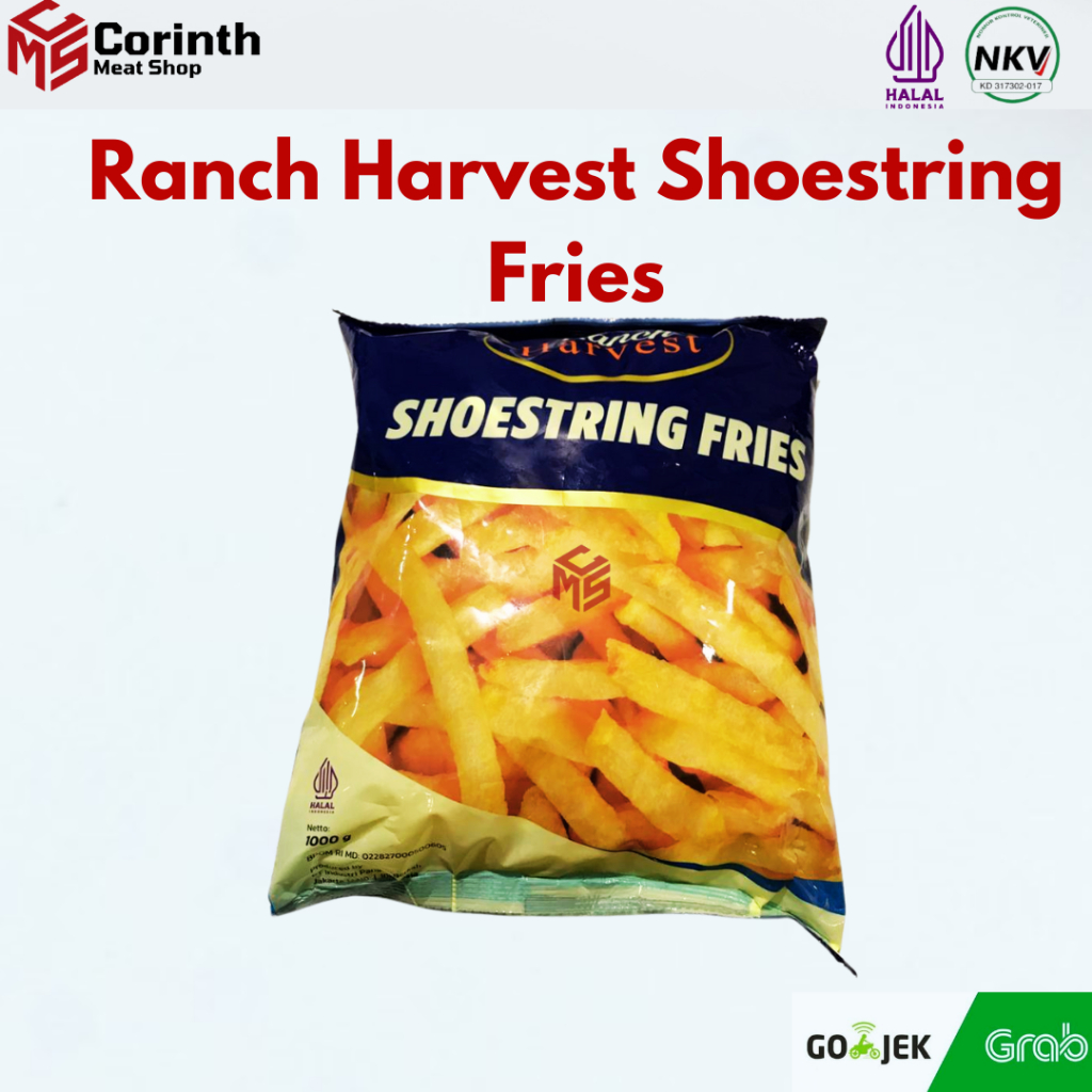 Jual RANCH HARVEST SHOESTRING FROZEN FRENCH FRIES 1KG / KENTANG GORENG ...