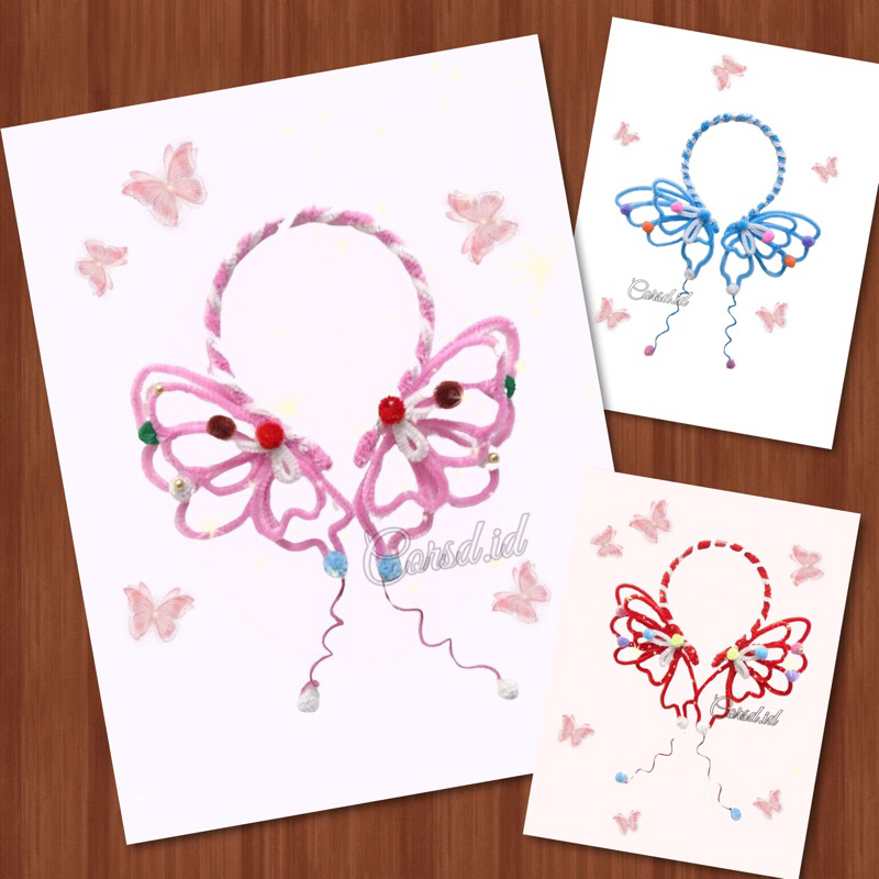 Jual BANDO BUTTERFLY HANDMADE / BANDO KAWAT BULU / PIPE BUTTERFLY KAWAT ...