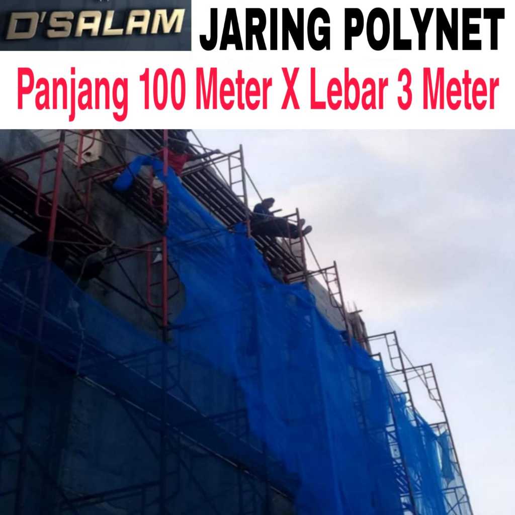 Jual POLYNET ( ROLL ) Panjang 100m x lebar 3m - JARING SAFETY - JARING ...