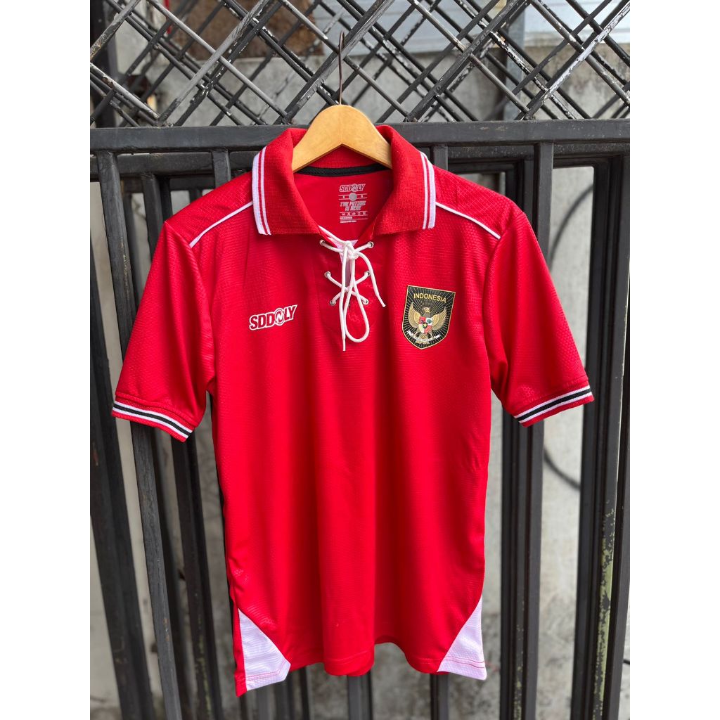 Jual JERSEY FANTASY TIMNAS INDONESIA VINTAGE TALI RED | Shopee Indonesia
