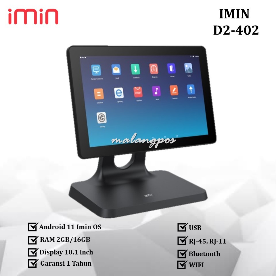 Jual Mesin Kasir Android iMin D2 402 All In One POS Android Imin D2 402 Android Pos 10 Inch ...
