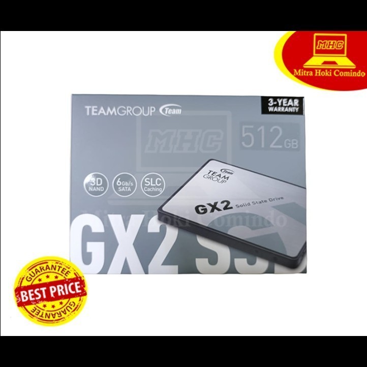 Jual SSD SATA III 2.5" INCH 512GB TEAM GROUP GX2 ORIGINAL | Shopee Indonesia