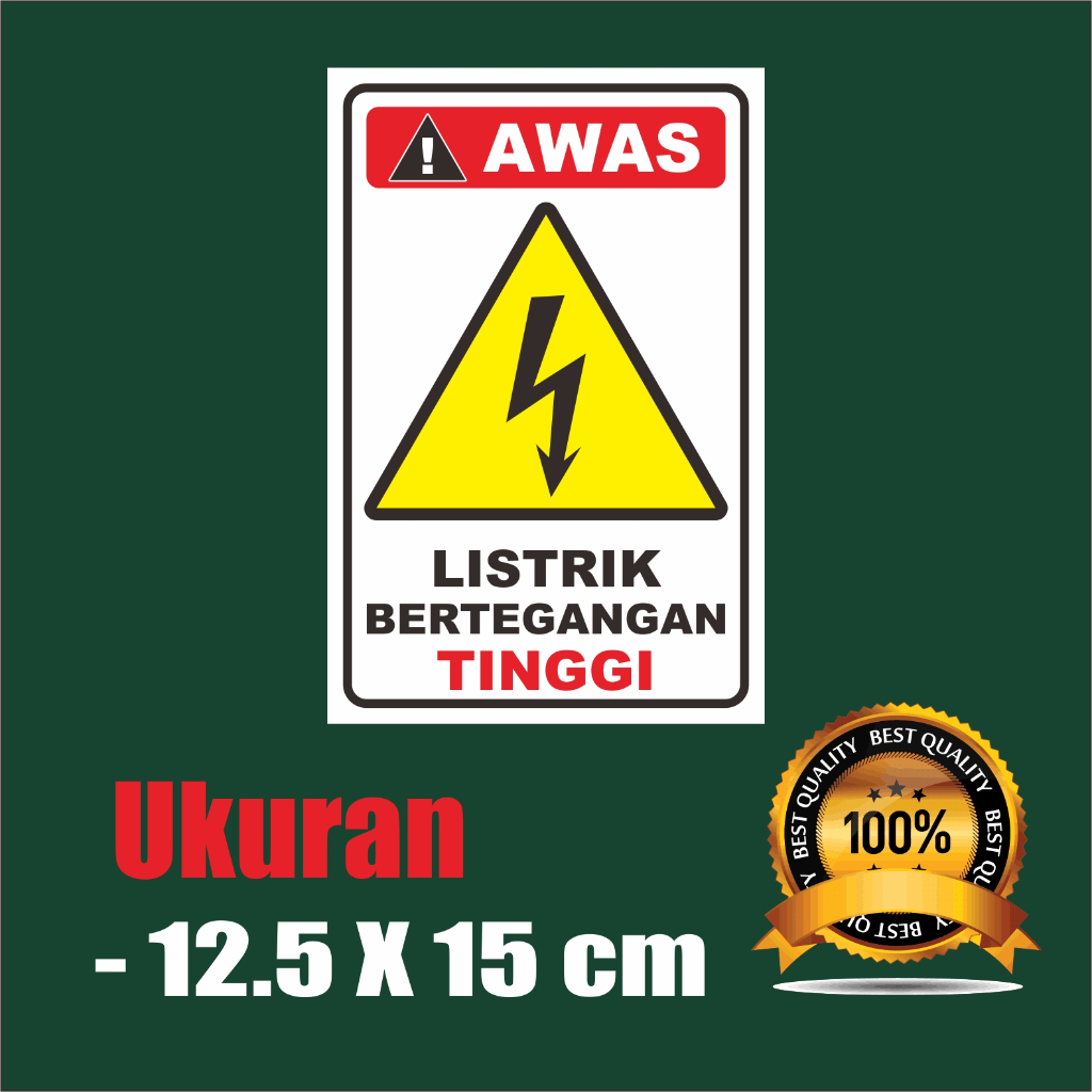 Jual STIKER RAMBU RAMBU LISTRIK BERTEGAN TINGGI ready banyak | Shopee ...
