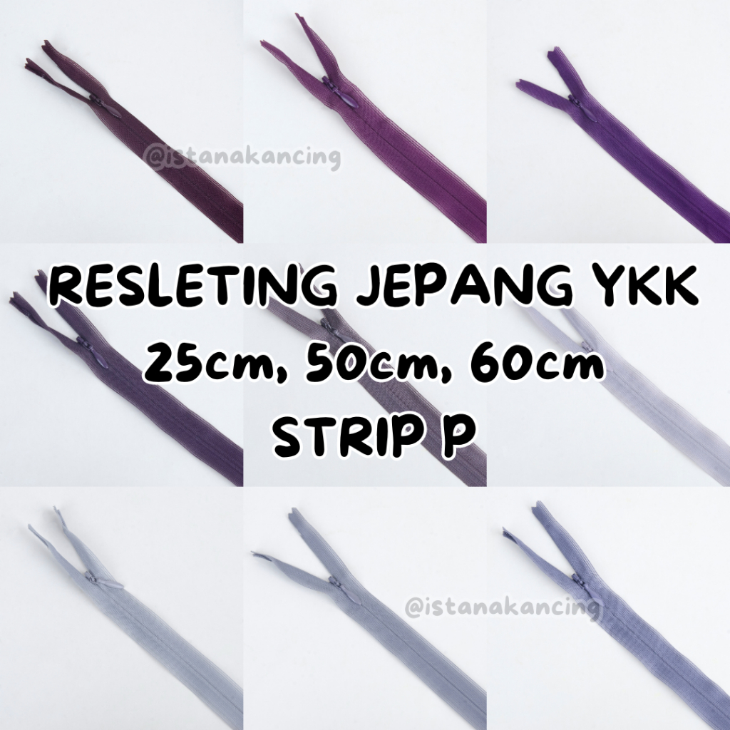 Jual Resleting Jepang YKK | Ukuran 25cm 50cm 60cm Original YKK Premium Zipper Jepang Strip P ...