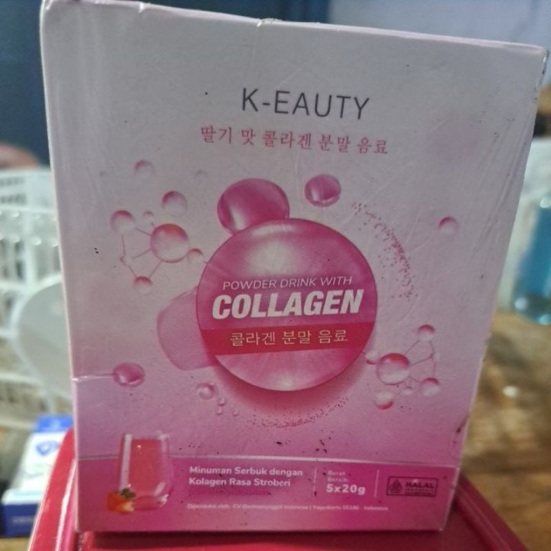 Jual K-EAUTY COLLAGEN RASA STRAWBERRY 5X20G | Shopee Indonesia