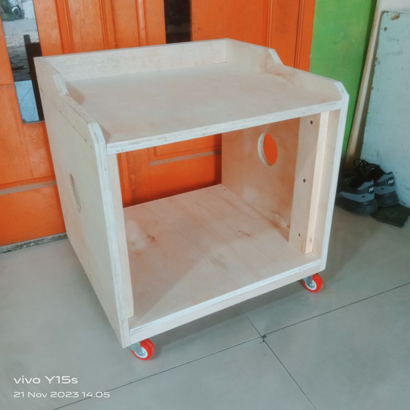 Jual rak power mixer ukuran 5U - 13U + roda, potongan bahan, tinggal ...