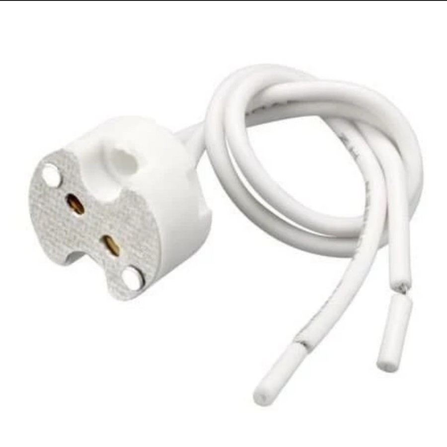 Jual fitting lampu halogen MR16/socket GU5.3/fitting socket kable MR16 ...