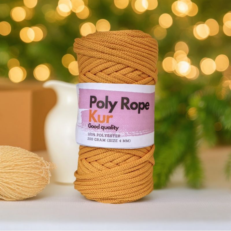 Jual BENANG RAJUT POLY ROPE / TALI KUR 4 MM 200 gram | Shopee Indonesia