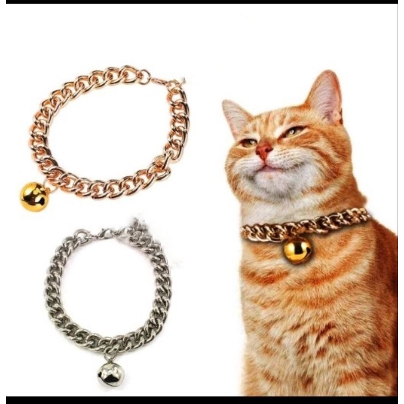 Jual kalung kucing rantai 1 lonceng terbaruu dan berkualitas | Shopee ...