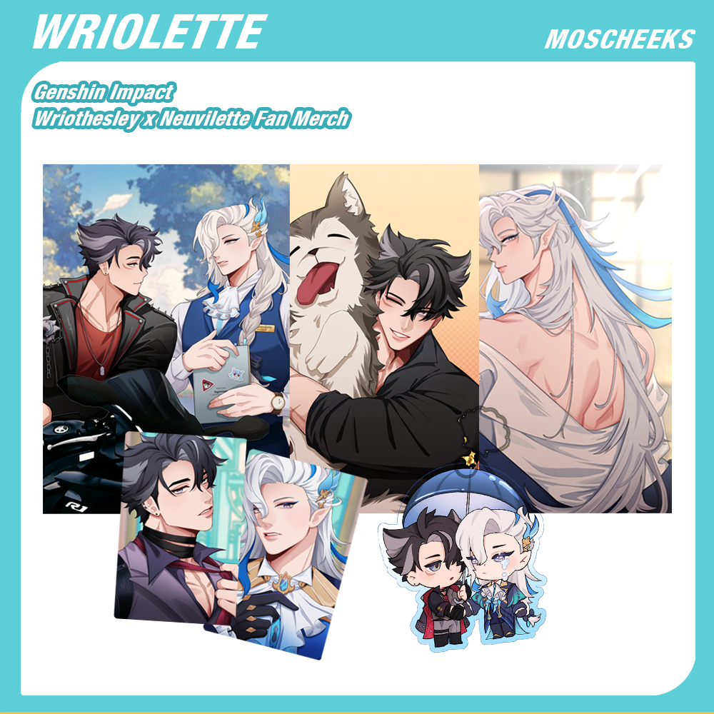 Jual Genshin Impact Wriothesley Neuvillette Art Print Photocard ...