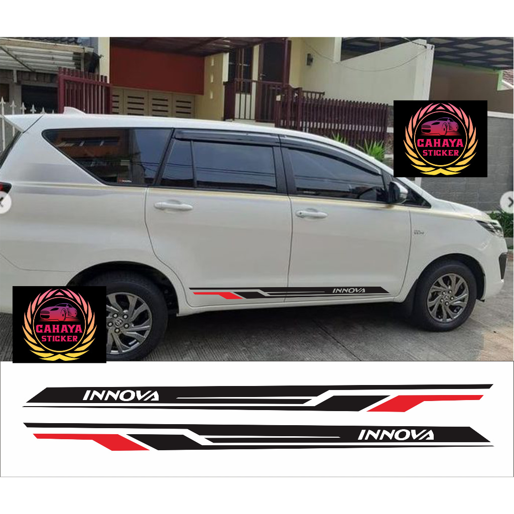 Jual stiker mobil innova sticker lis mobil toyota innova sticker bumber ...