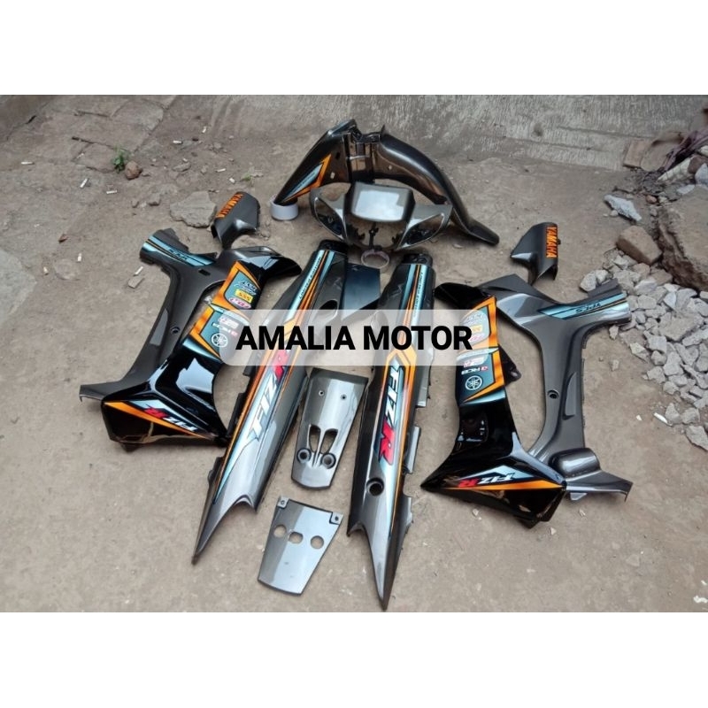 Jual cover body set halus fiz r custom abu hitam bodi fiz r fullset ...