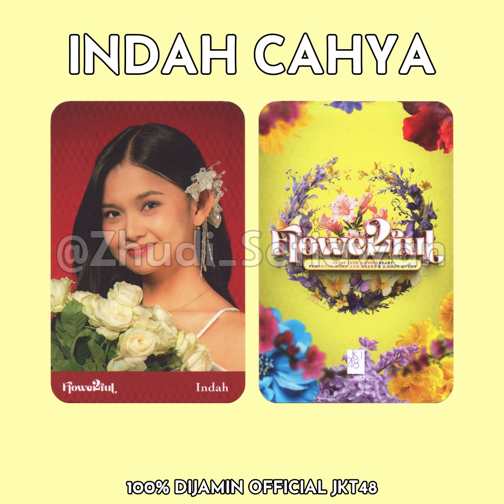 Jual Photocard Indah JKT48 Edisi FLOWERFUL Anniv 12 JKT48 | Shopee ...