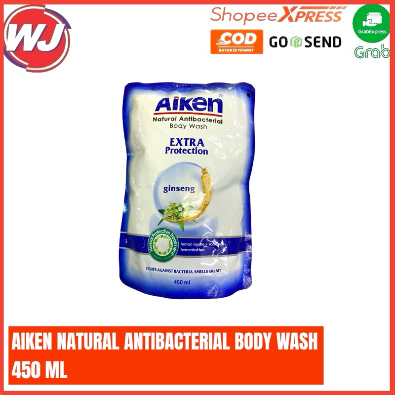 Jual AIKEN NATURAL ANTIBACTERIAL BODY WASH 450 ML | Shopee Indonesia
