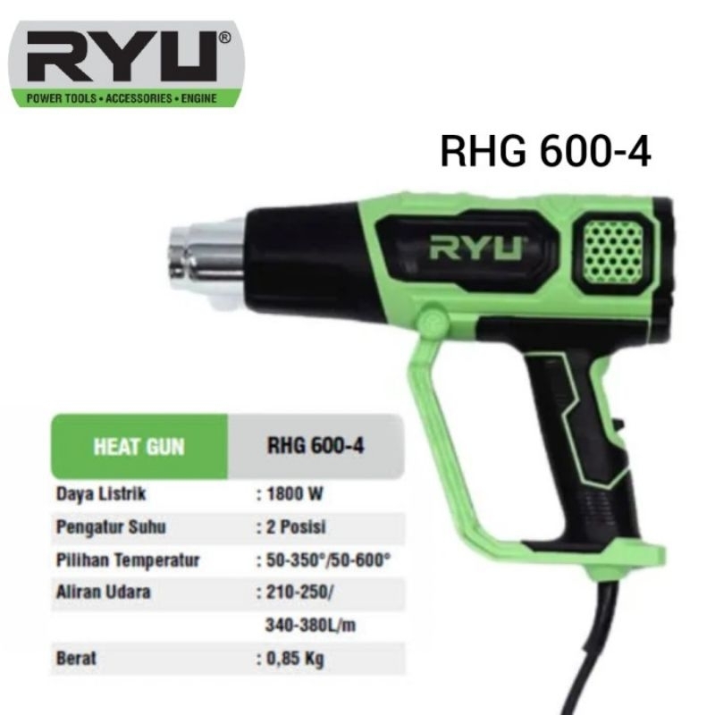 Jual Mesin pemanas Ryu Hot Gun Ryu Heat Gun RHG600-4 Termurah | Shopee ...