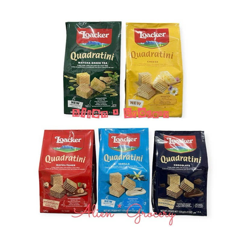Jual PROMO!!! Wafer Loacker Quadratini Chocolate Hazelnut Coklat Keju ...