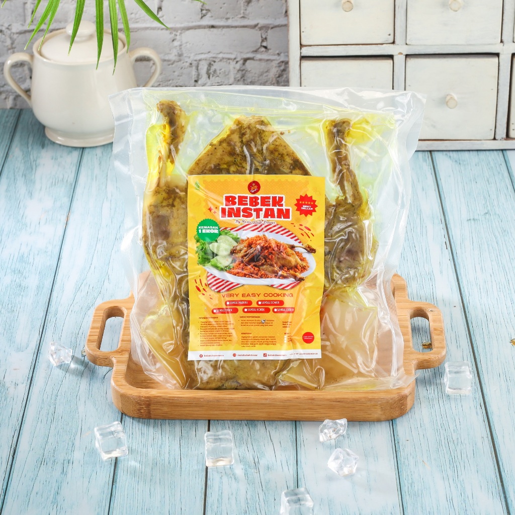 Jual (Bisa Dikirim Reguler) Bebek/Ayam Dower Instan 1 EKOR Bebek Ungkep Sambal Dower Size M 2-3 ...