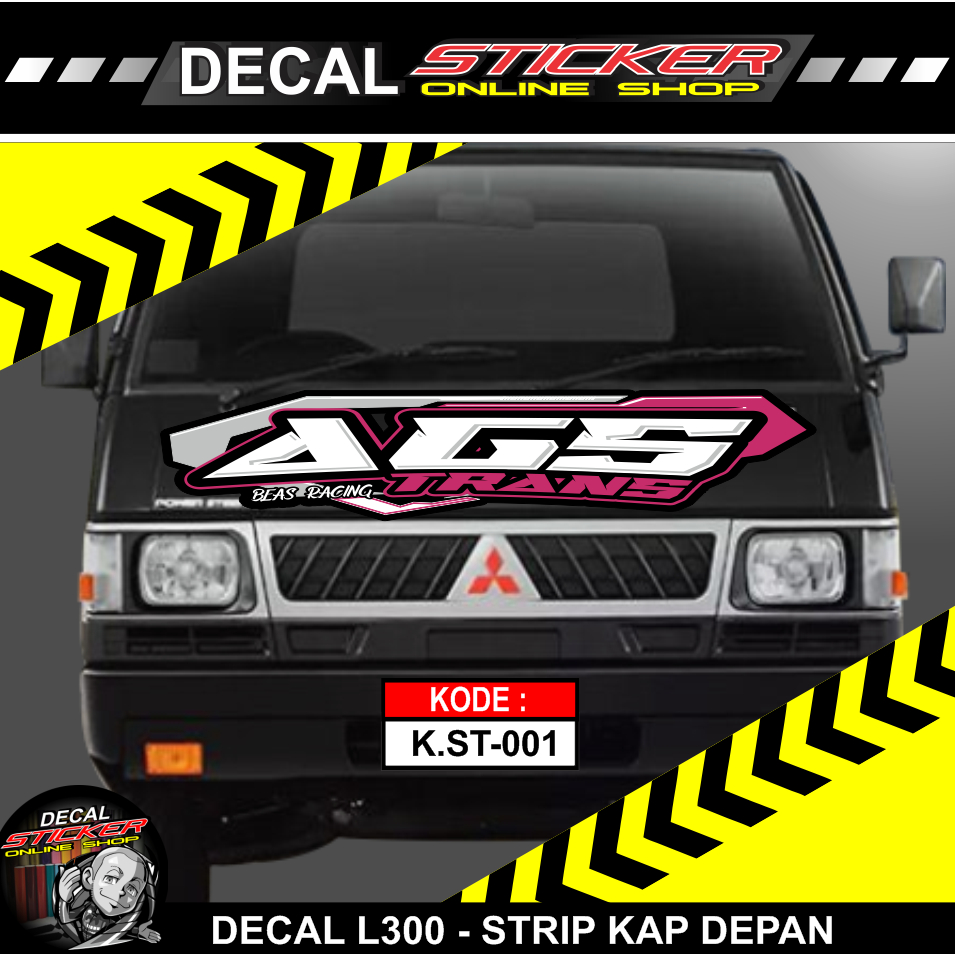 Jual stiker strip kap depan l300 custom nama keren | Shopee Indonesia