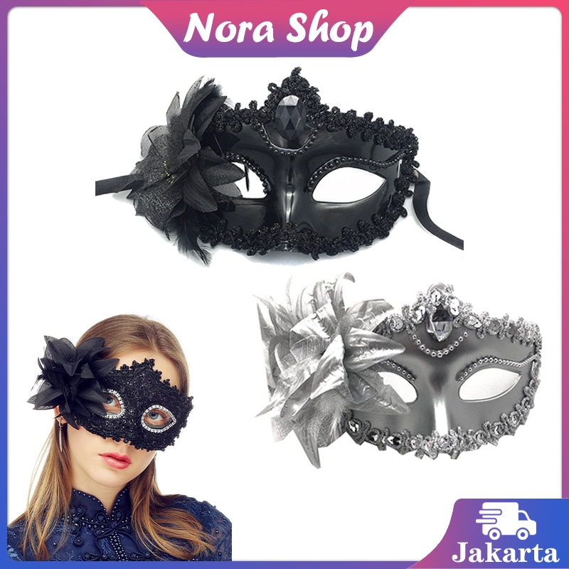 Jual Topeng Pesta Topeng Party Mask Topeng Masquerade Mask Topeng Hitam ...