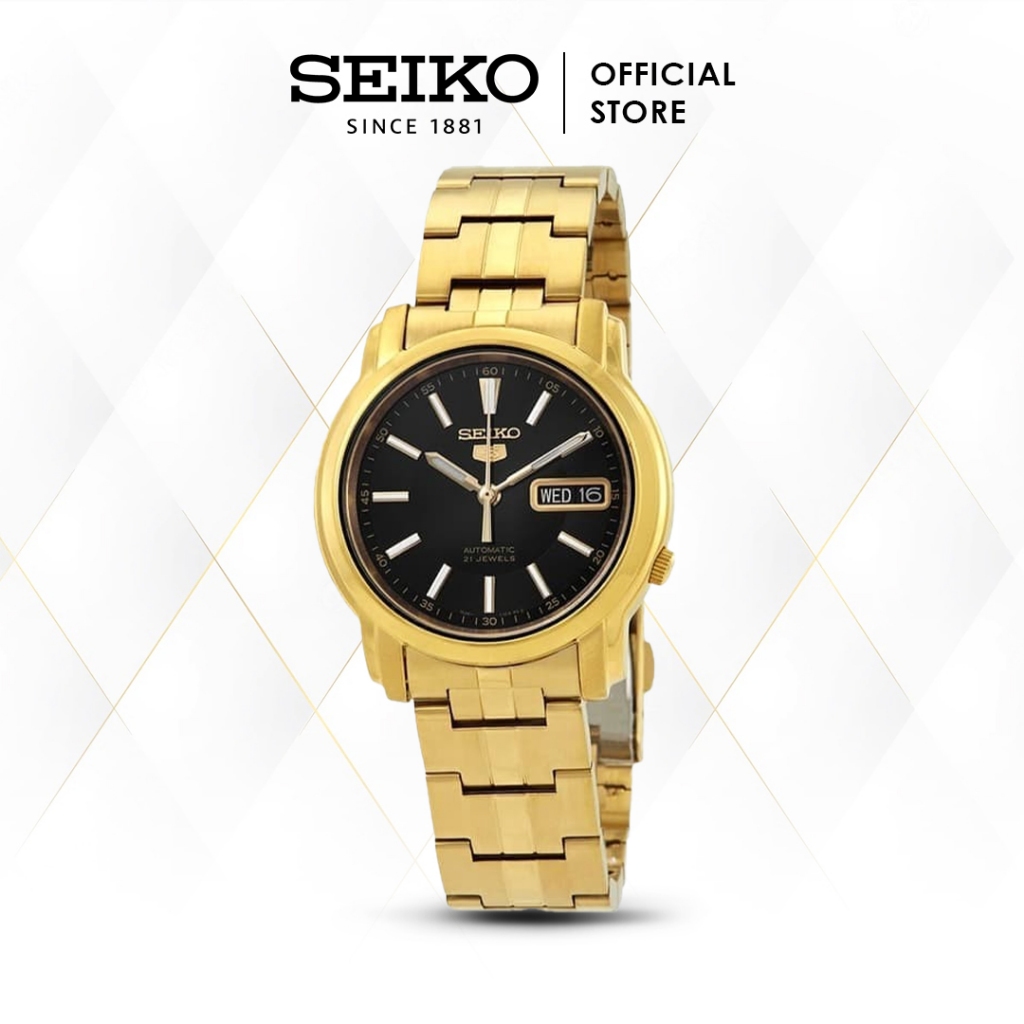Jual Jam Tangan Pria Seiko 5 Automatic Steel SNKL88K1 SNKL88 Gold ...