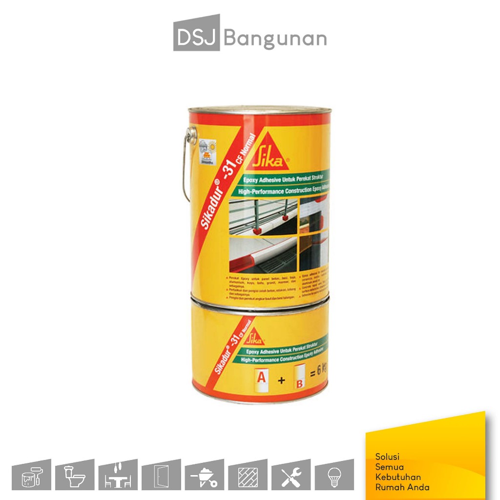 Jual Sikadur 31 CF Normal 6kg Epoxy Adhesive Perekat Struktur | Shopee ...