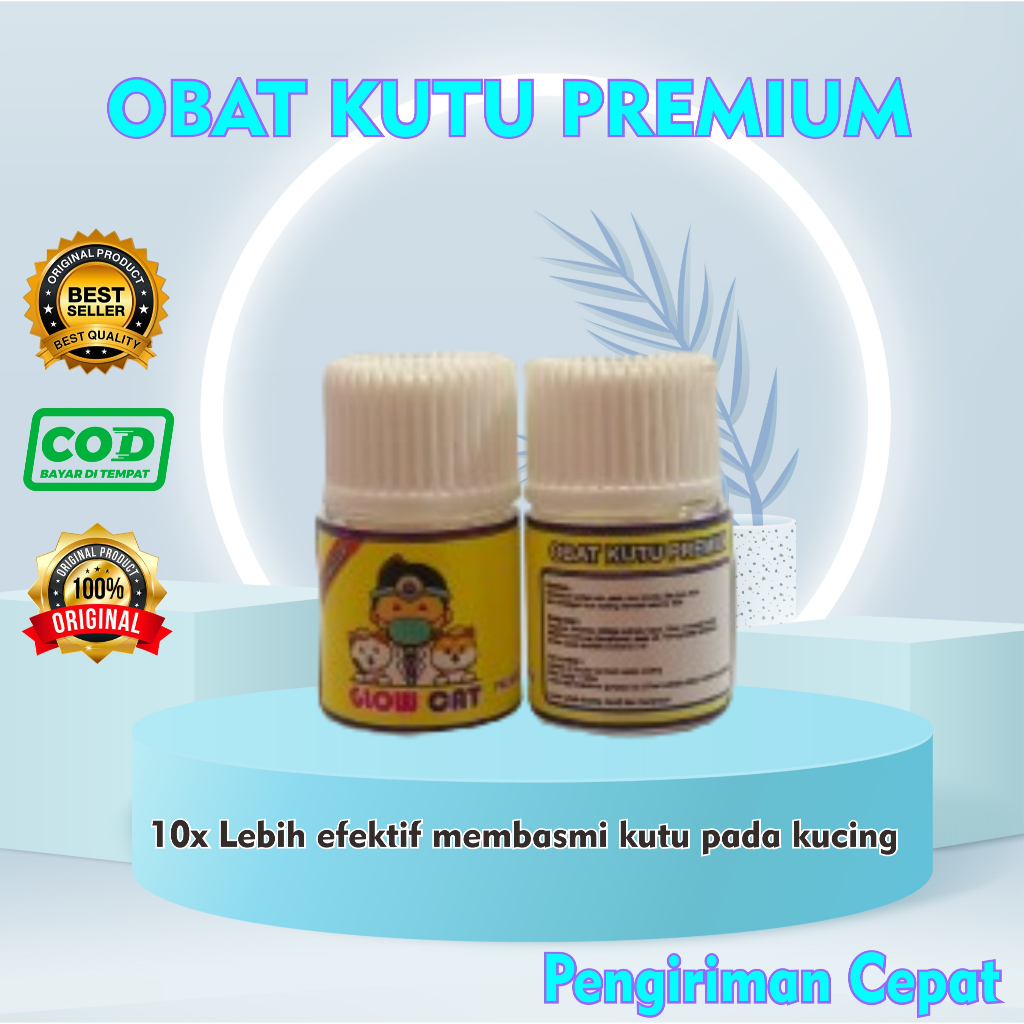 Jual Obat Kutu GLOW CAT PREMIUM || Membasmi kutu dengan cepat dan mencegah kutu kembali | Shopee ...