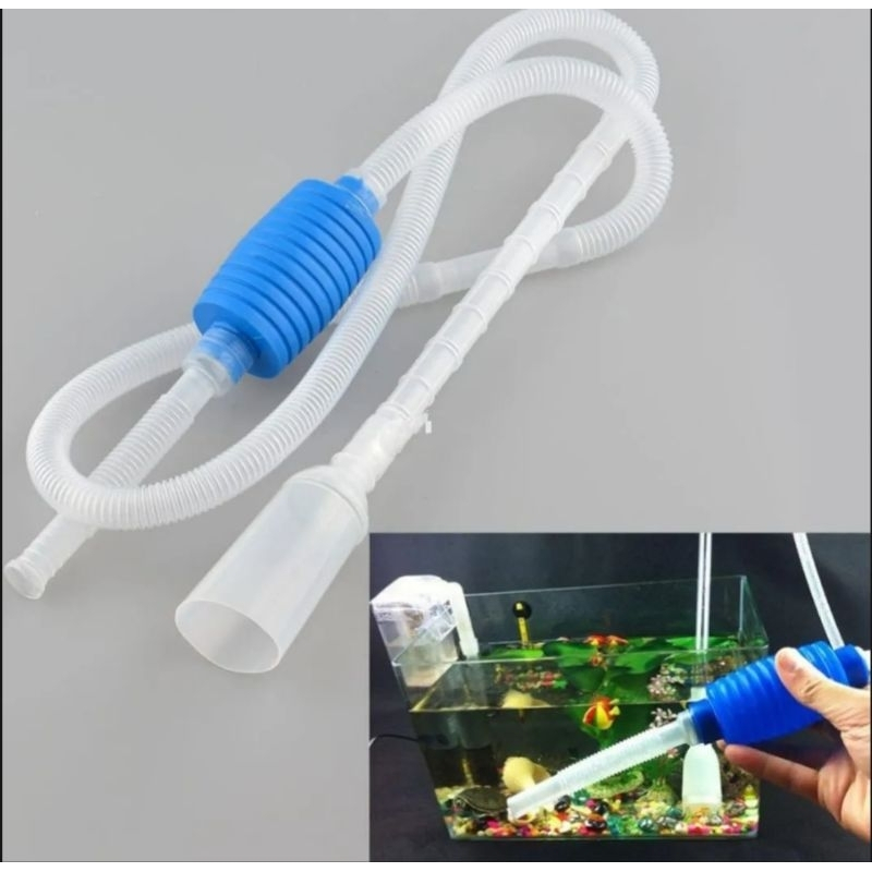 Jual Pompa air manual pompa aquarium penguras aquarium cleaner pump ...