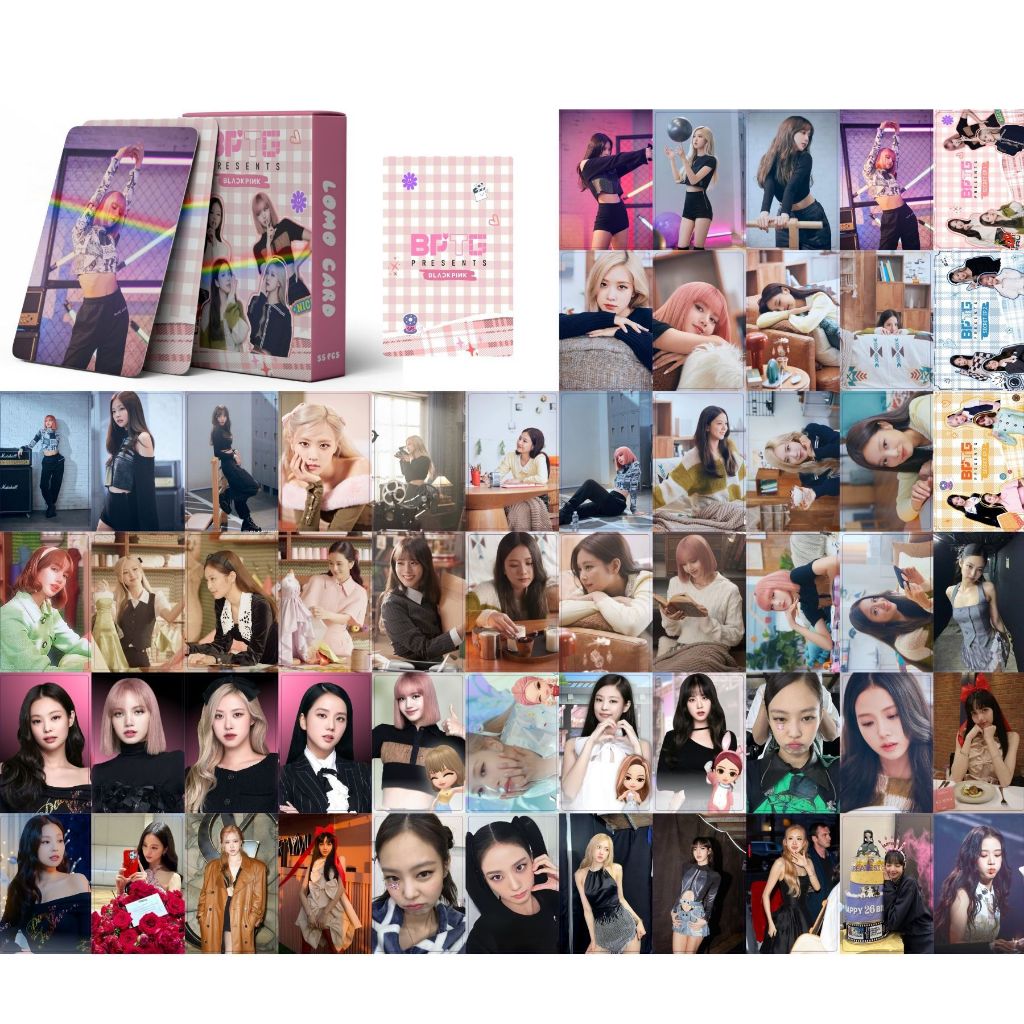 Jual [55pcs] HOLOGRAM PACK PHOTOCARD BLACKPINK BPTG PRESENT HOLO LOMO ...