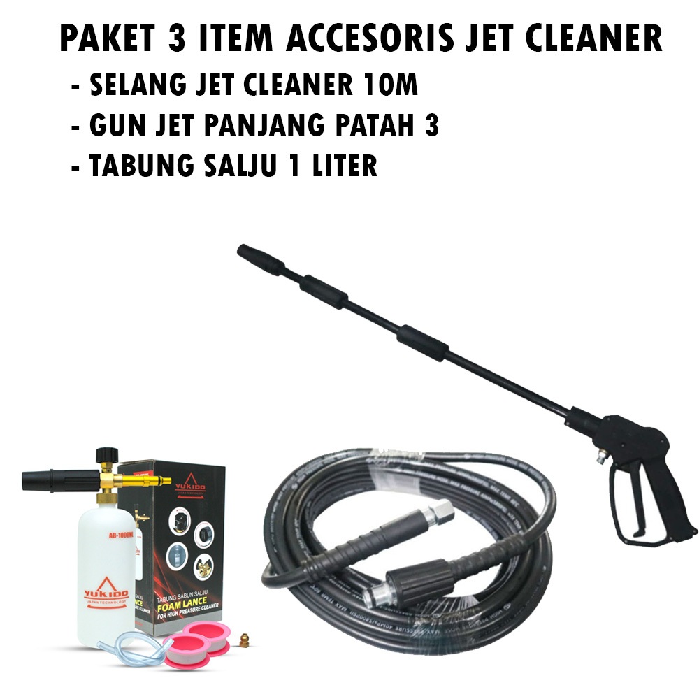 Jual PAKET SELANG JET CLEANER 10METER + STIK GUN JET PANJANG | Shopee ...