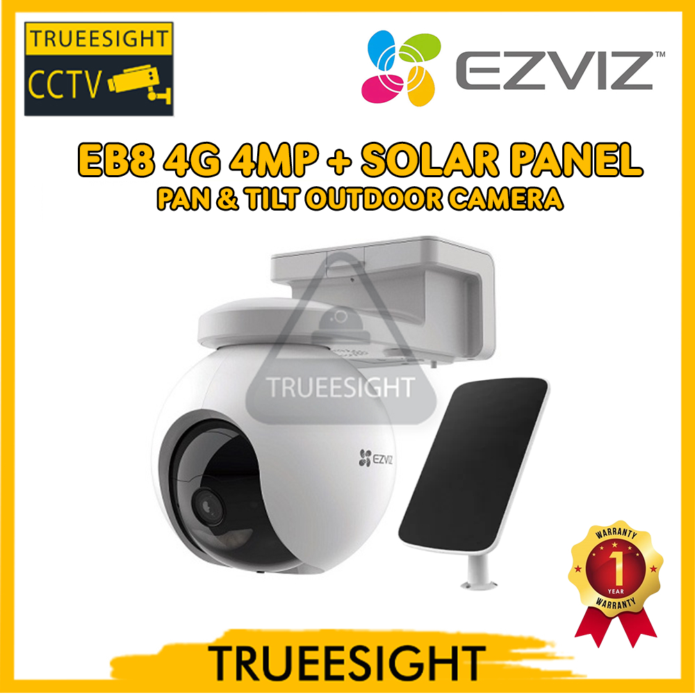 Jual EZVIZ EB8 4G 4MP + SOLAR PANEL Pan & Tilt OUTDOOR CCTV | Shopee Indonesia