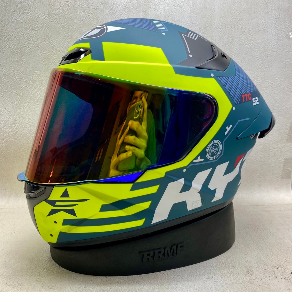 Jual KYT TT Course Fusalage Yellow Mat || Helm Full Face Single Visor | Shopee Indonesia