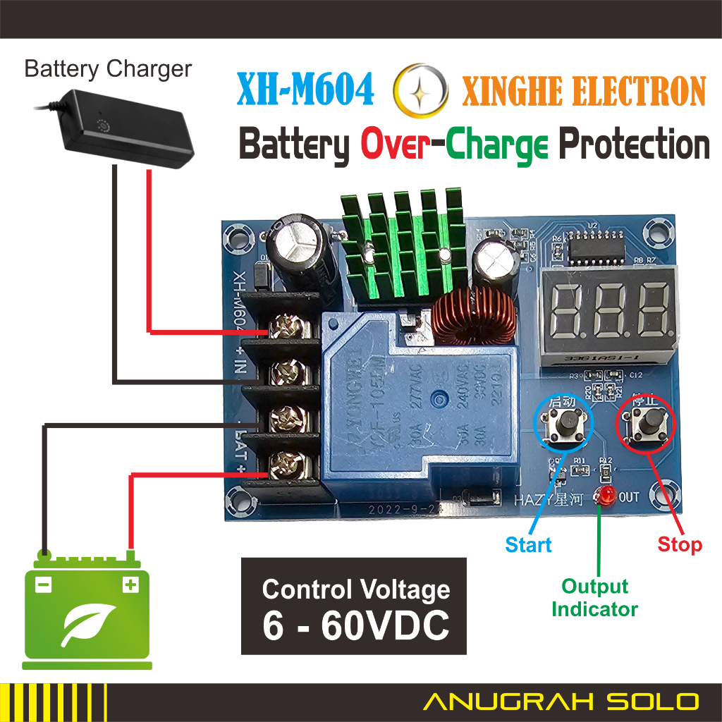 Jual Battery Charge Control Module Kontroller Cas Batere Otomatis ...
