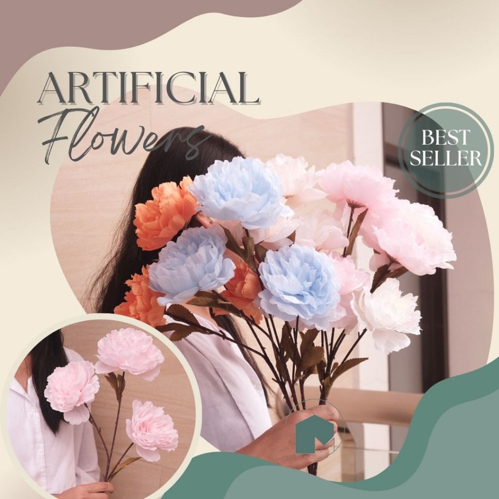 Jual Artificial flower dekorasi Rose 13cm Jumbo hiasan plastik bunga ...