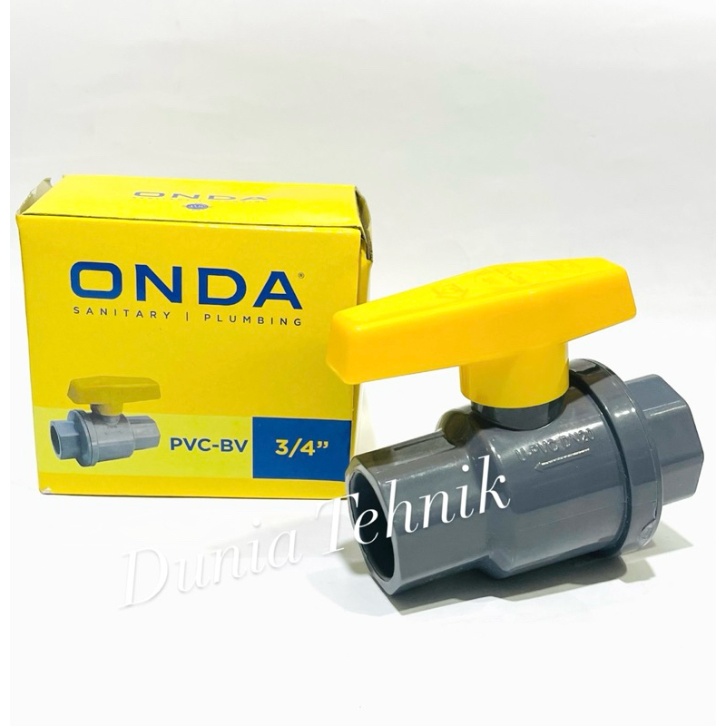 Jual ONDA Stop Kran Pipa 3/4” Keran Ball Valve Keran Pipa Air Toren Tanpa Drat Keran Tangki ...