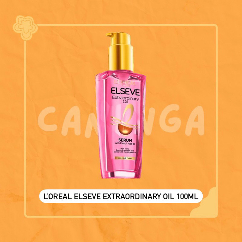 Jual L'Oreal Elseve Extraordinary Oil Pink Hair Serum 100 ml | Shopee ...
