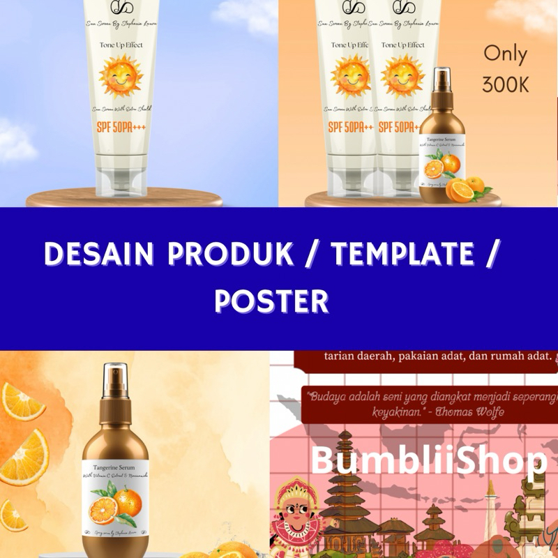 Jual BUAT TEMPLATE / DESAIN PRODUK, POSTER, COVER BUKU, DLL (READ DESC ...