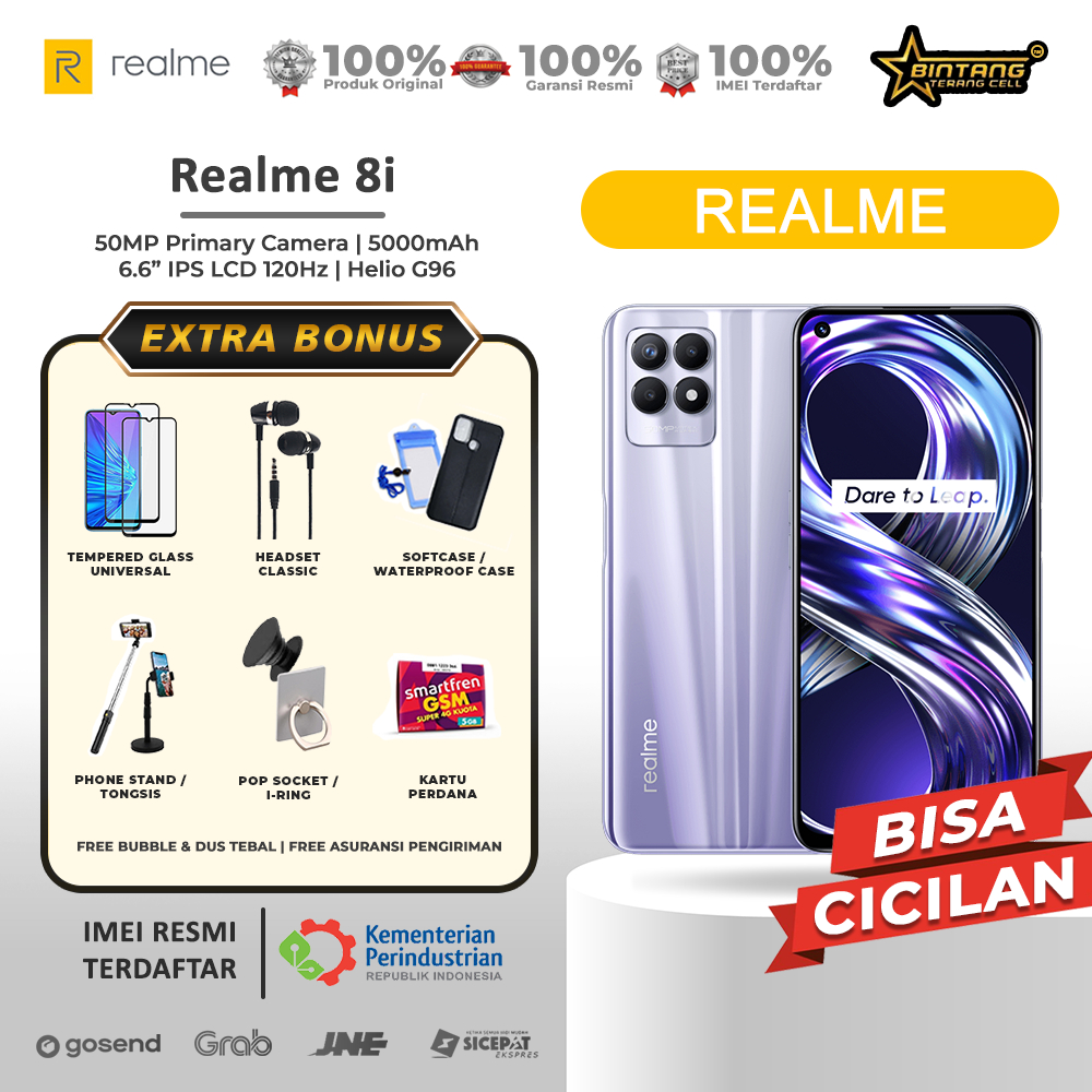 Jual [flashsale android murah]REALME 8i Ram 6GB/128GB-Garansi resmi ...
