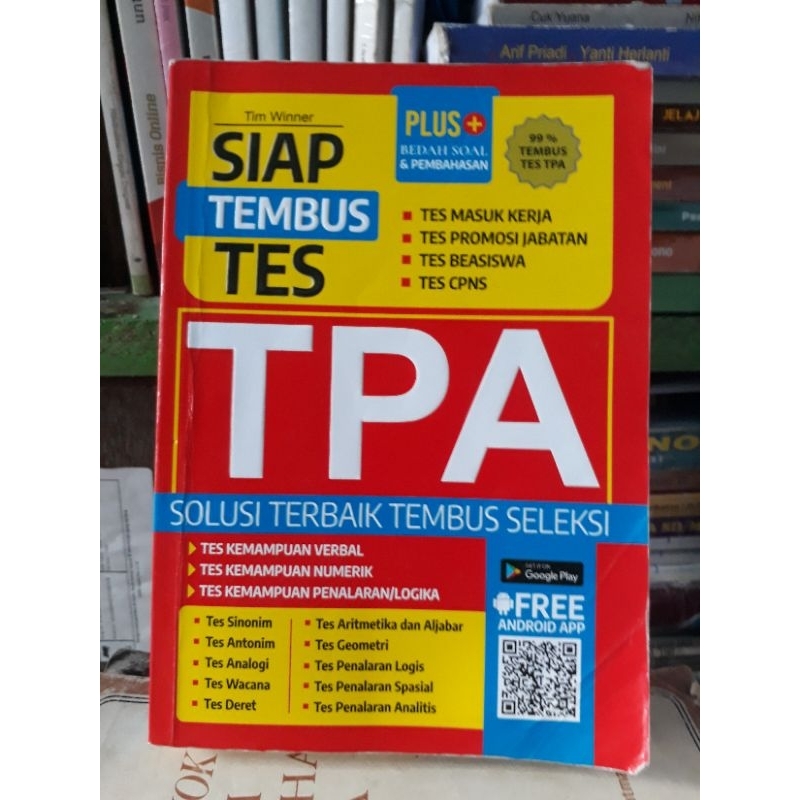 Jual BUKU SIAP TEMBUS TES TPA | Shopee Indonesia Jual BUKU SIAP TEMBUS TES TPA | Shopee Indonesia