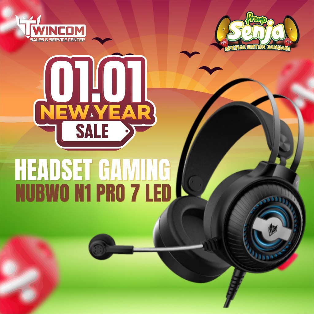 Jual HEADSET GAMING NUBWO N1 PRO 7 LED LIGHTING HARGA FLASH BESAR BESAR AN TERMURAH BANTING ...