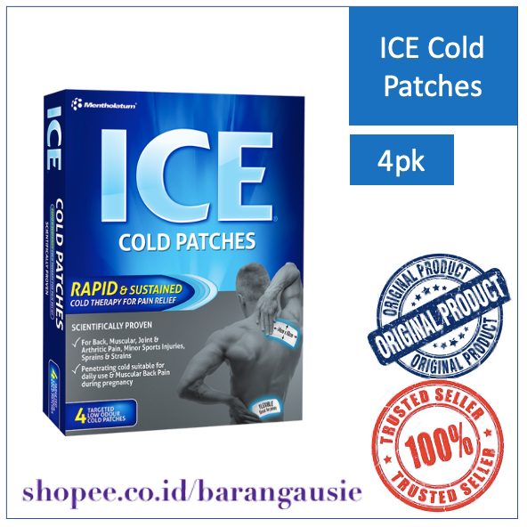 Jual Mentholatum ICE Cold Patches Obat Keseleo Rematik Nyeri Sendi 4 ...