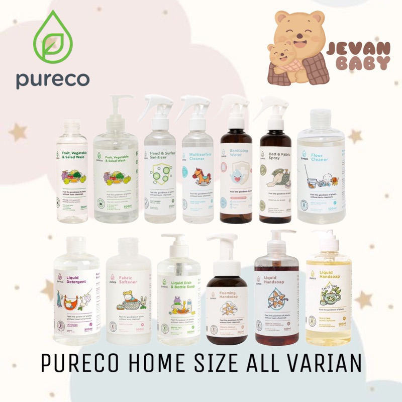 Jual Pureco Home Size Detergent / Dish Soap / Softener / Floor Cleaner ...